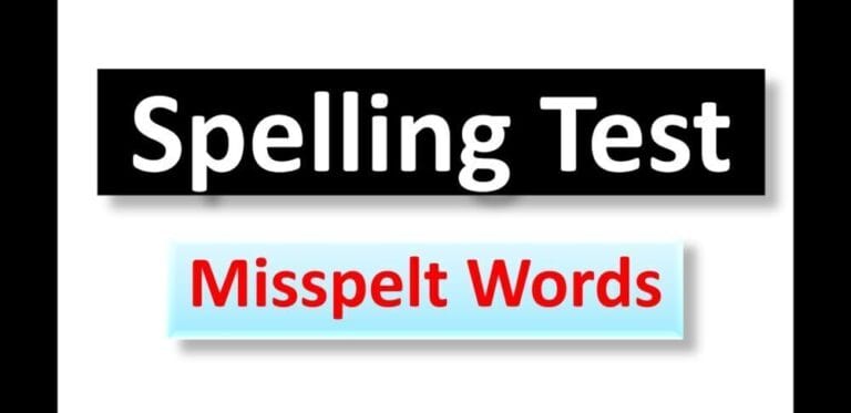 Spelling Test Set 1 - Explore More and Learn